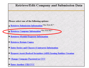 Editing Company Data on the SEC Database | Toppan Merrill