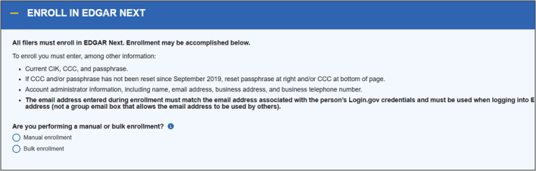 EDGAR Next Transition: Guide to Enrollment and Delegation | Toppan Merrill