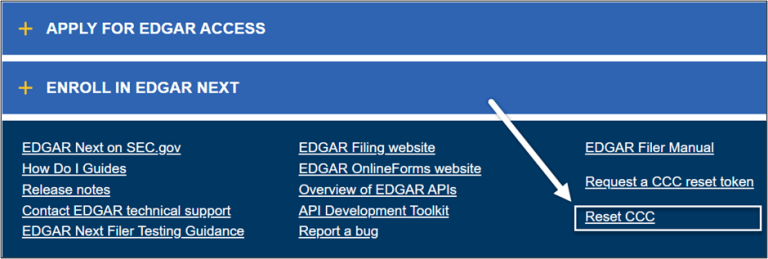 Resetting EDGAR Codes in the Filer Management Dashboard | Toppan Merrill